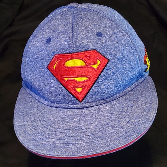 DC Comics | Accessories | Superman Dc Hat Cap Blue Man Of Steal Logo ...